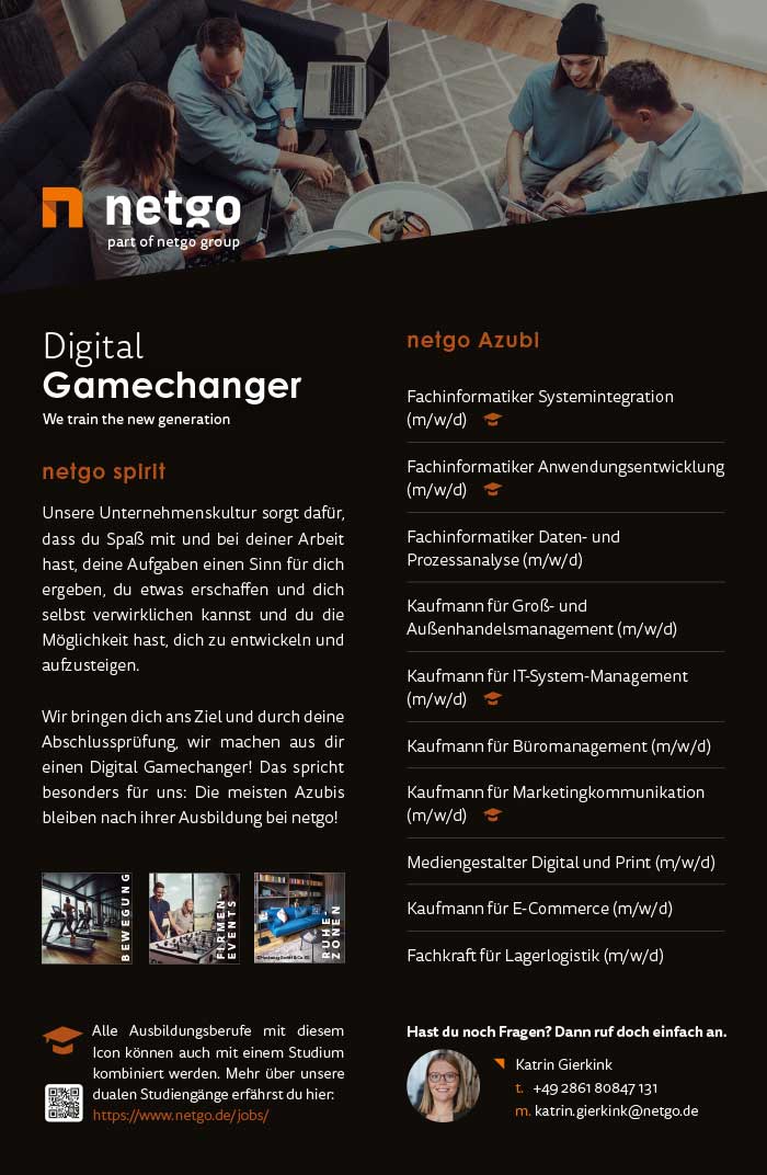 Freie Ausbildungsplätze - netgo GmbH