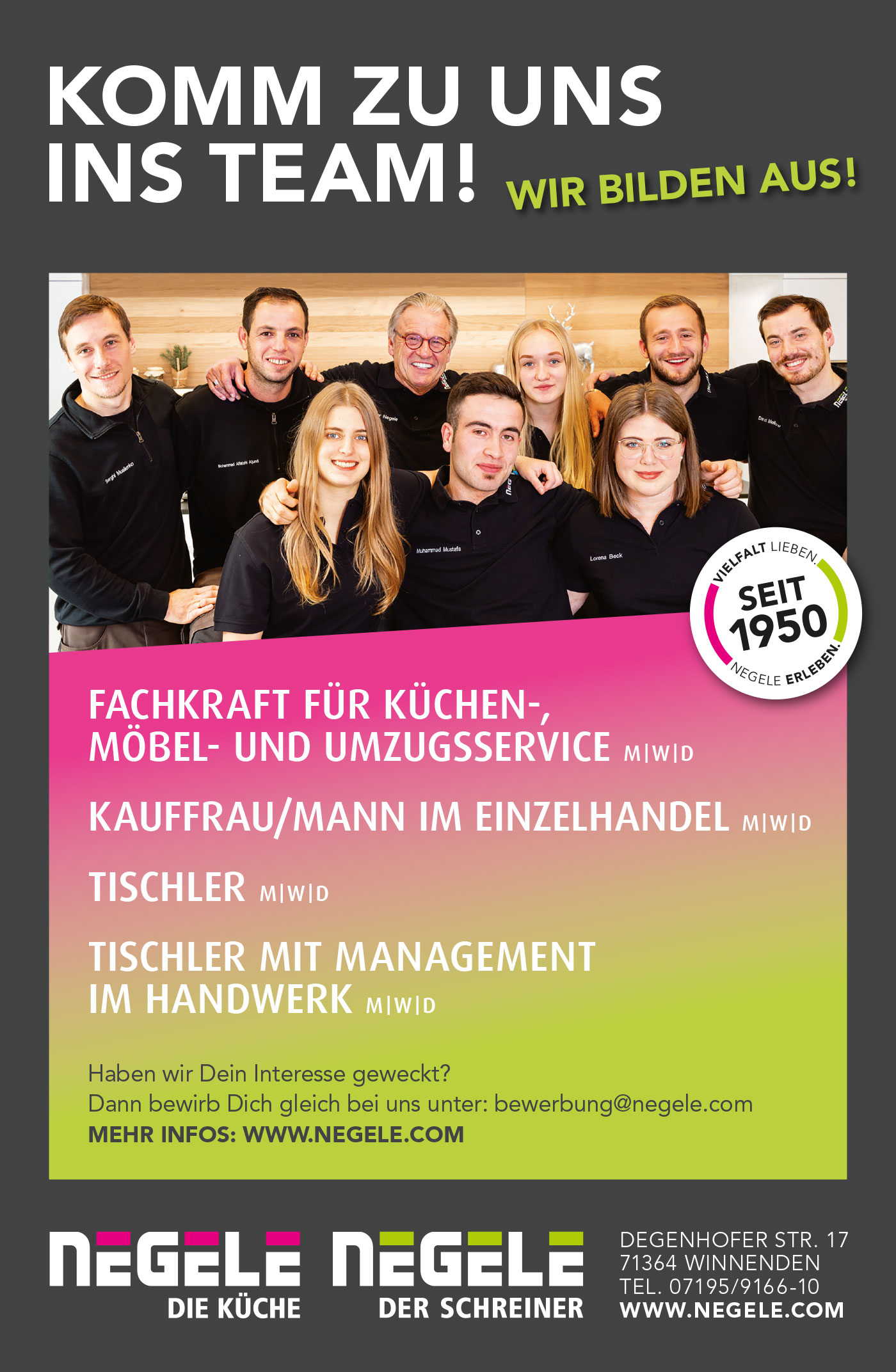 Freie Ausbildungsplätze - Negele Die Küche